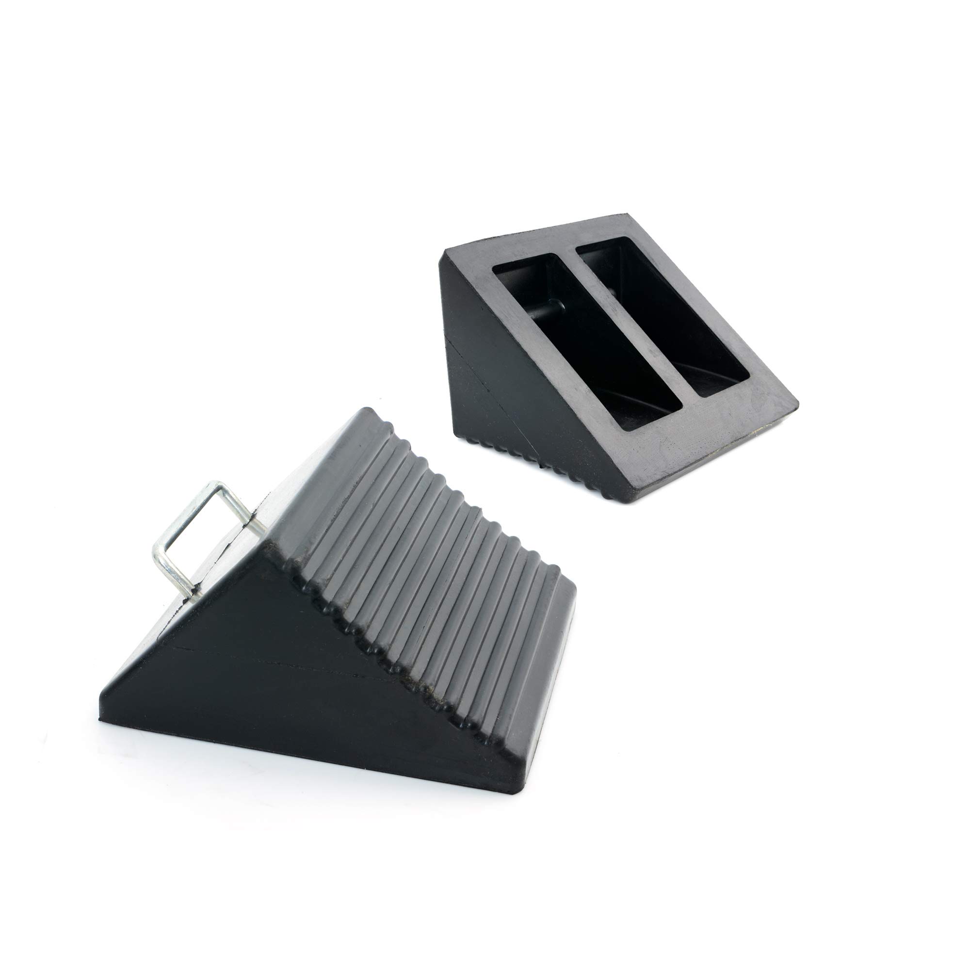 AFA Tooling - Set of 2 Wheel Chocks | Heavy Duty Nylon Rubber Wedge for ...