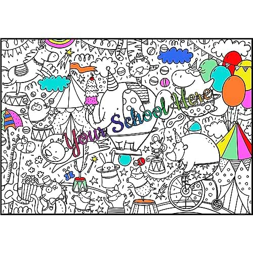 Amazon.com: Personalized Giant Coloring Poster - Jumbo Coloring Sheets ...