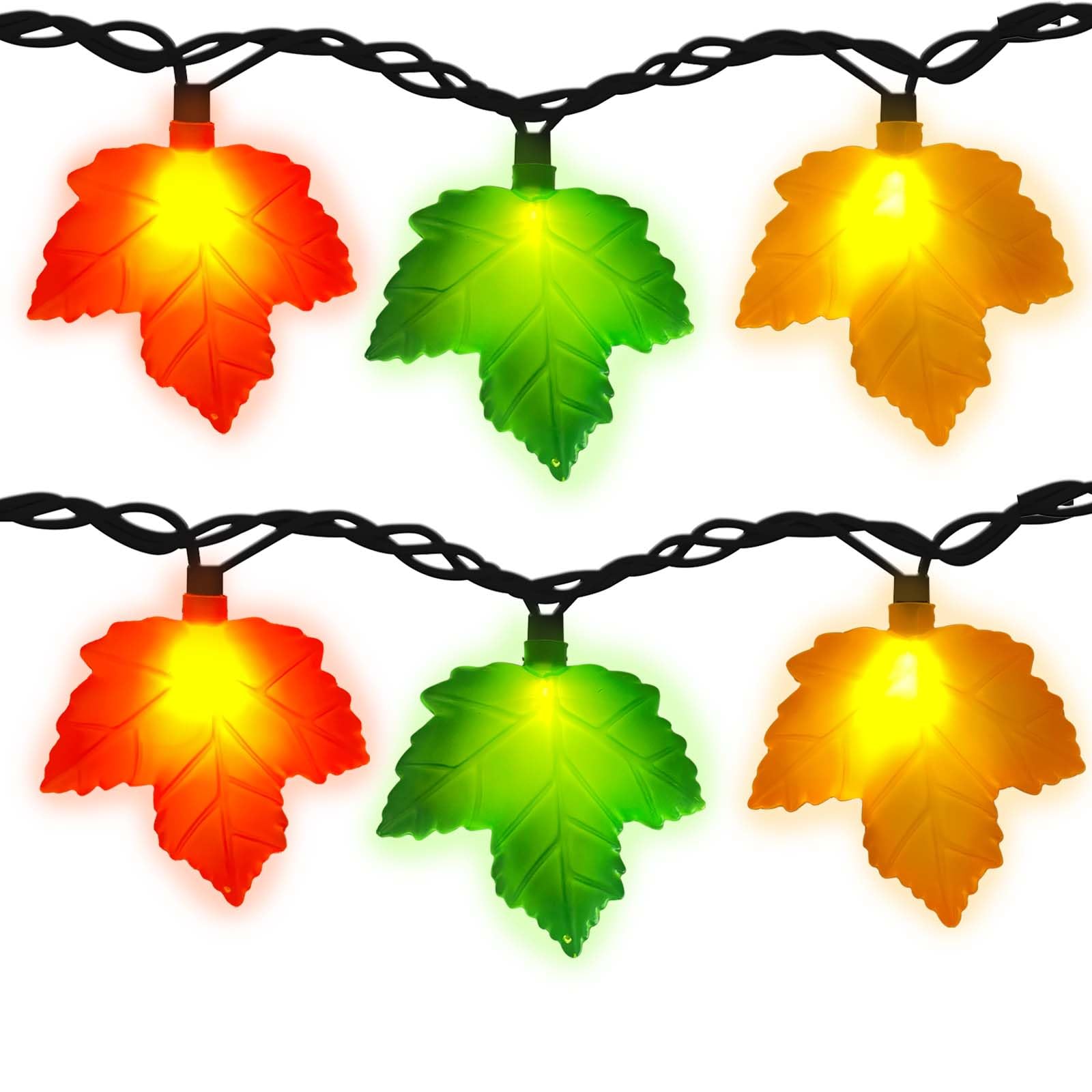 Amazon.com: Fall Decor Maples Leaf String Lights, 8.5FT LED Maple Leaf ...
