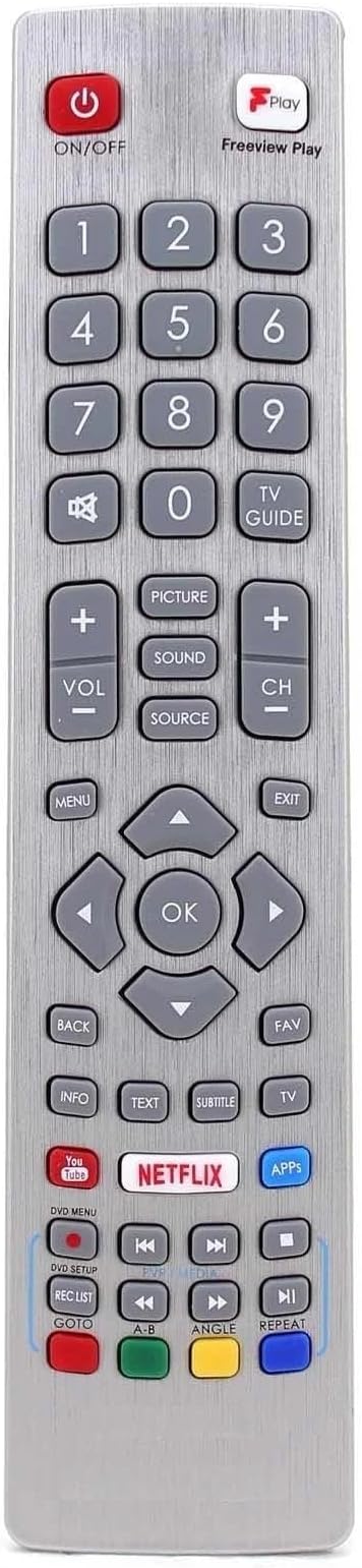Replacement Sharp TV Remote Control SHW/RMC/0121 with F-Play Netflix ...