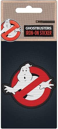 Amazon.com: Ghostbusters Logo Iron On Patch (55mm x 65mm) (Red/White ...