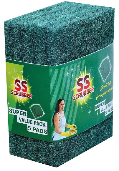 SS SCRUBBER Scrub pad for Utensils Cleaning in Kitchen Long Lasting ...