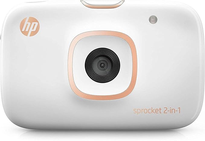 HP Sprocket 2-in-1 Portable Photo Printer & Instant Camera Bundle with ...