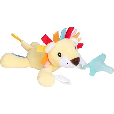 Amazon.com : Nuby Calming Natural Flex Snuggleez Pacifier with Plush ...