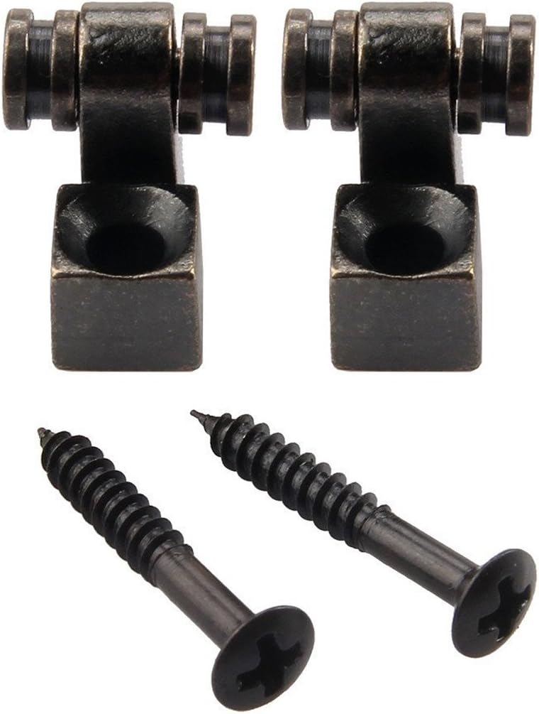 Musiclily Vintage Roller String Guides Trees Retainers for Fender Strat ...