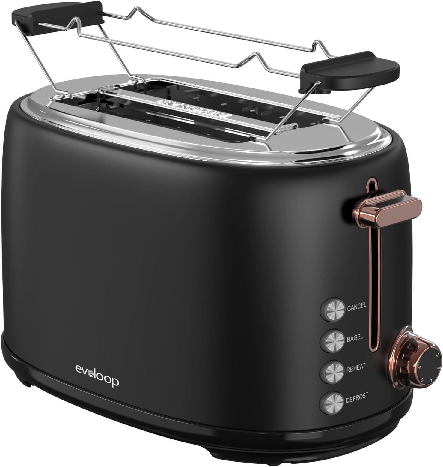 Amazon.com: Evoloop Toaster 2 Slice, 1.5" Extra Wide Slots Stainless ...