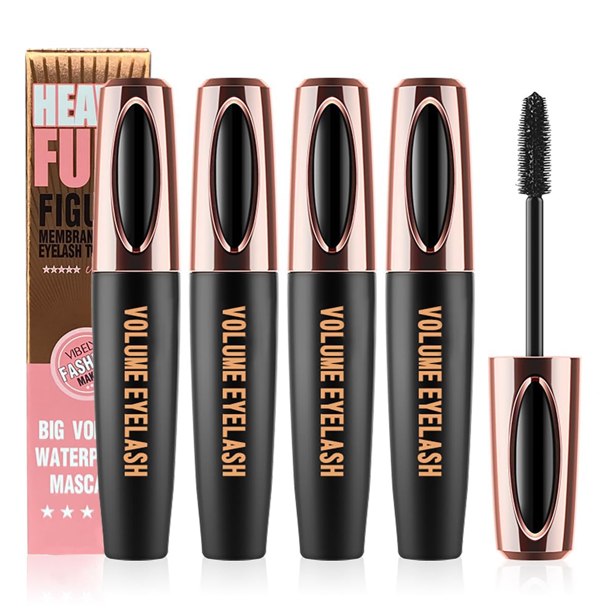 Amazon.com : 4D Silk Fiber Lash Mascara Extension Voluminous Mascara ...