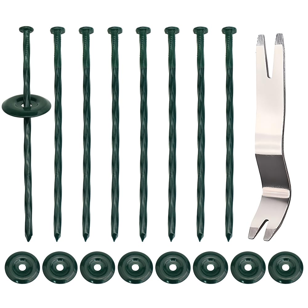 Snapklik.com : Bakulyor 8 Sets Outdoor RV Rug Stakes, 6 Inch Green ...