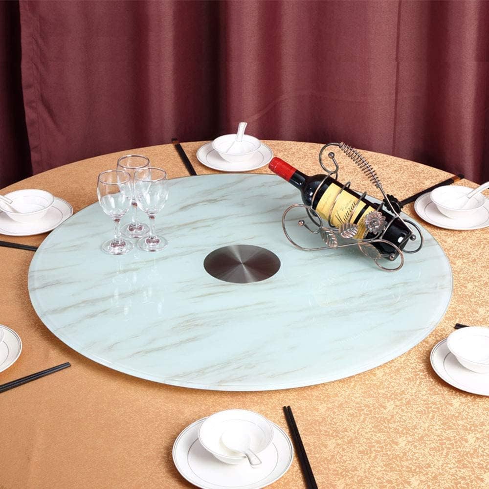 Amazon.com: Round Dining Table Turntable, Glass Rotating Serving Tray ...