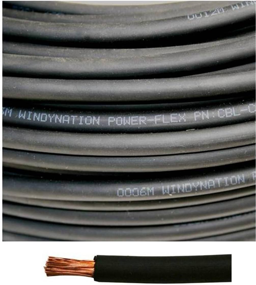 Amazon.com: 4/0 Gauge 4/0 AWG 30 Feet Black Welding Battery Pure Copper ...