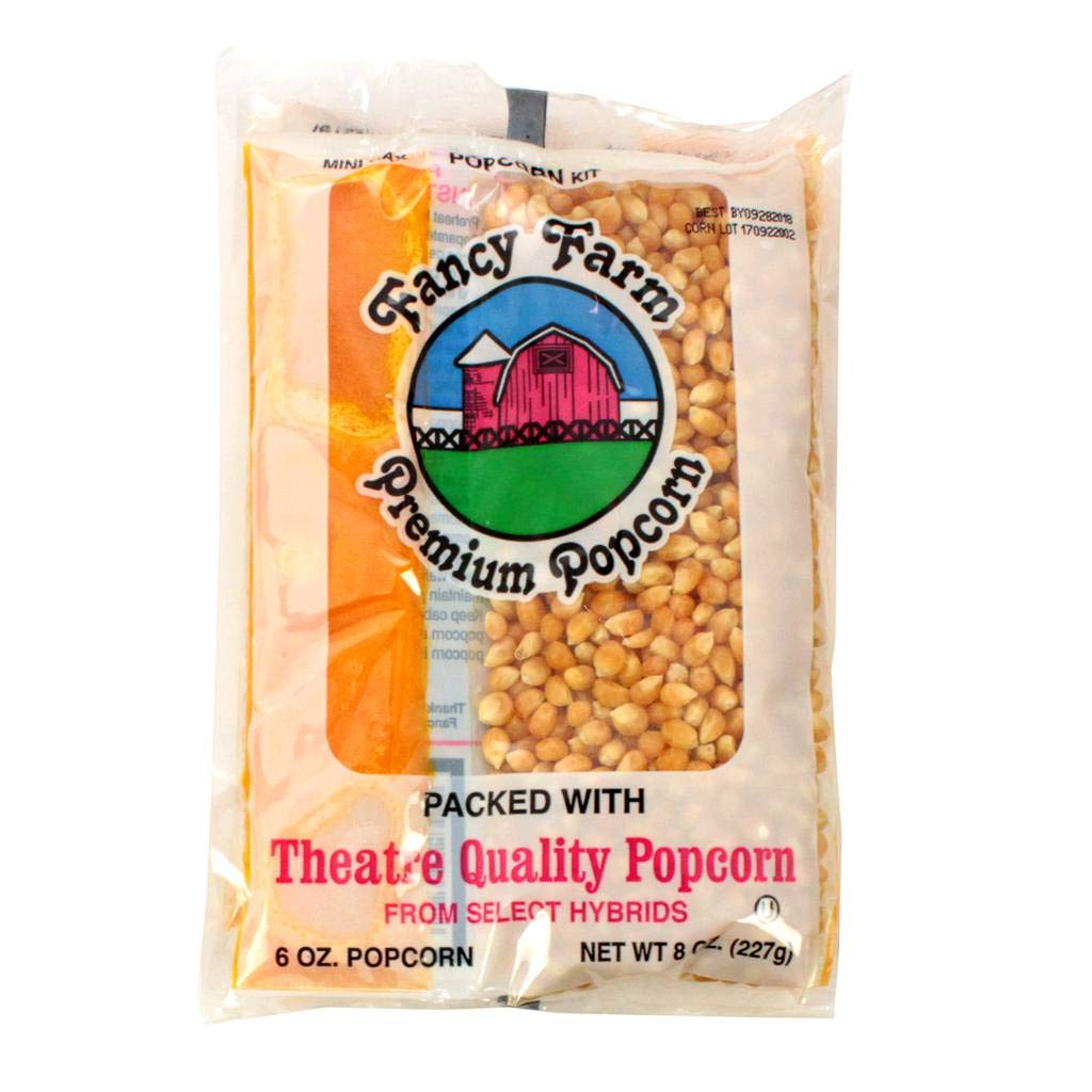 Amazon.com: Fancy Farms Popcorn Mini-Max Kit - 8 oz. kit, 36 per case