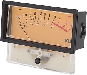 Audio VU Meter, 12V ABS Clear Display VU Meter Head with Backlight for ...