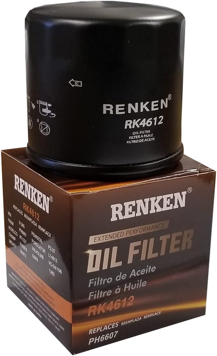 Amazon.com: RENKEN RK4612 Spin On Oil Filter Compatible with PH6607 ...