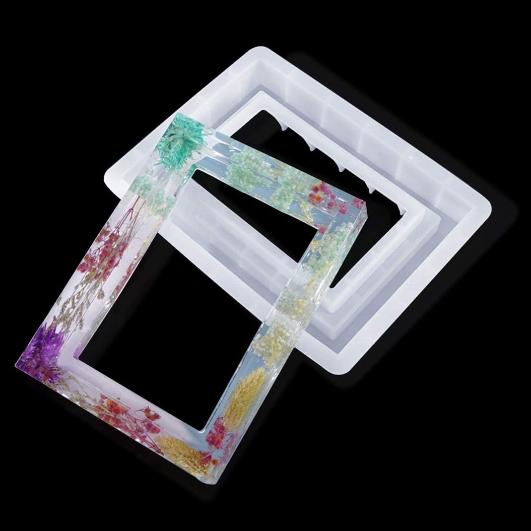 Amazon.com: iSuperb Photo Frame Mold Epoxy Resin Silicone Mold ...