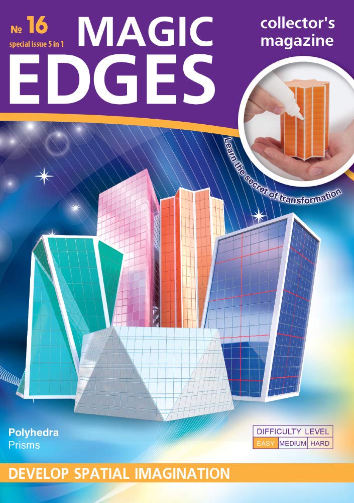 Buy Magic Edges. Polyhedra 3D Paper Model Kit. Issue #16 Five prisms in ...