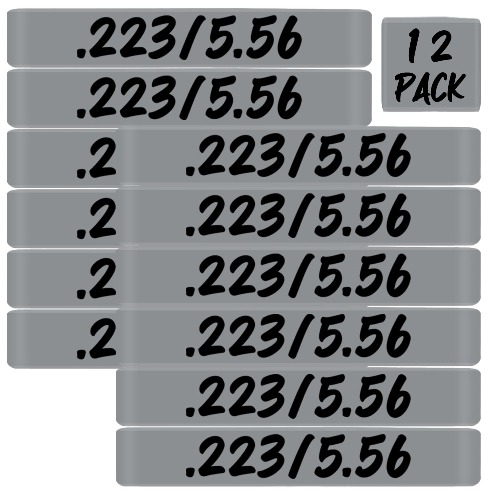 Amazon.com: 12 Pack Magsaddle .223/5.56 Magazine Marking Bands .223Cal ...