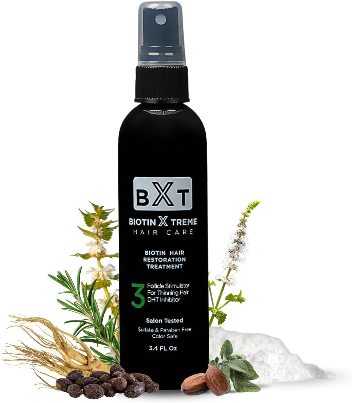 Amazon.com : Biotin X Treme Hair Restoration Spray – Natural DHT ...