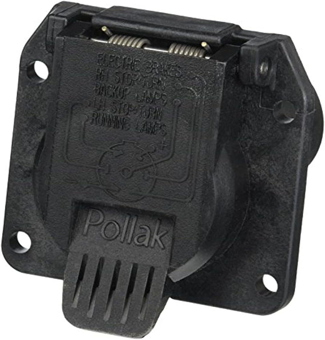 Amazon.com: Pollak 11-893P RV 7-Way Socket (Oem Style) , Black : Automotive