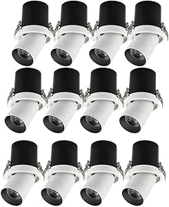 Amazon.com: ZALORD 7W,10W,Hotel Retractable Recessed Spotlight (12Pack ...