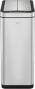 EKO EK9287MT-30L Deluxe Phantom Trash Can Auto Open/Close Silver 30L Sensor with Lid Inner Box ...