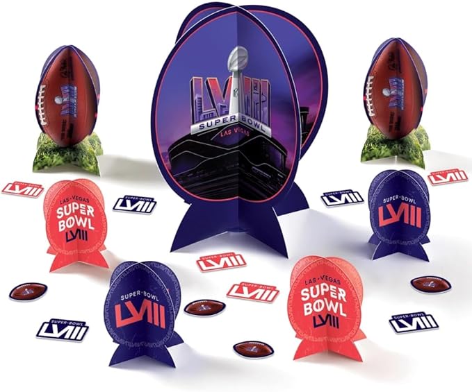 Amazon.com: Super Bowl LVIII Ultimate Table Decorating Kit - 27 Piece ...