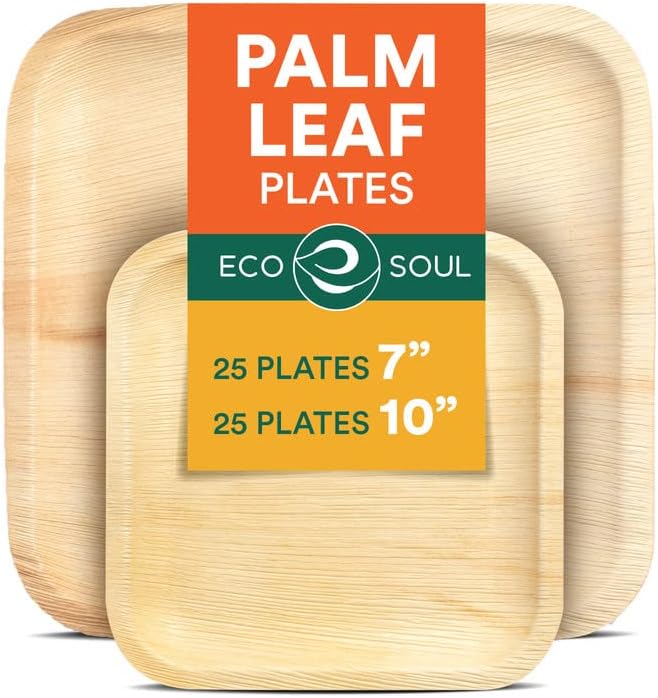 Amazon.com: Wood & Wonder Celebrate Disposable Party Plates – Rustic ...