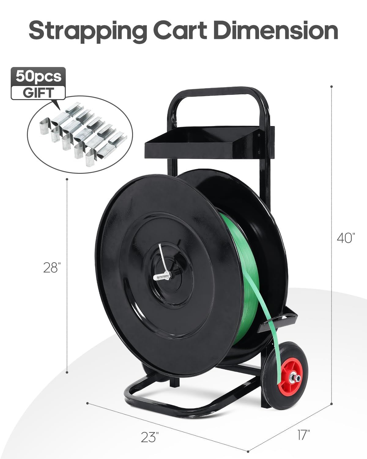 Snapklik.com : FAHKNS Strapping Cart, Heavy Duty Banding Cart Banding ...