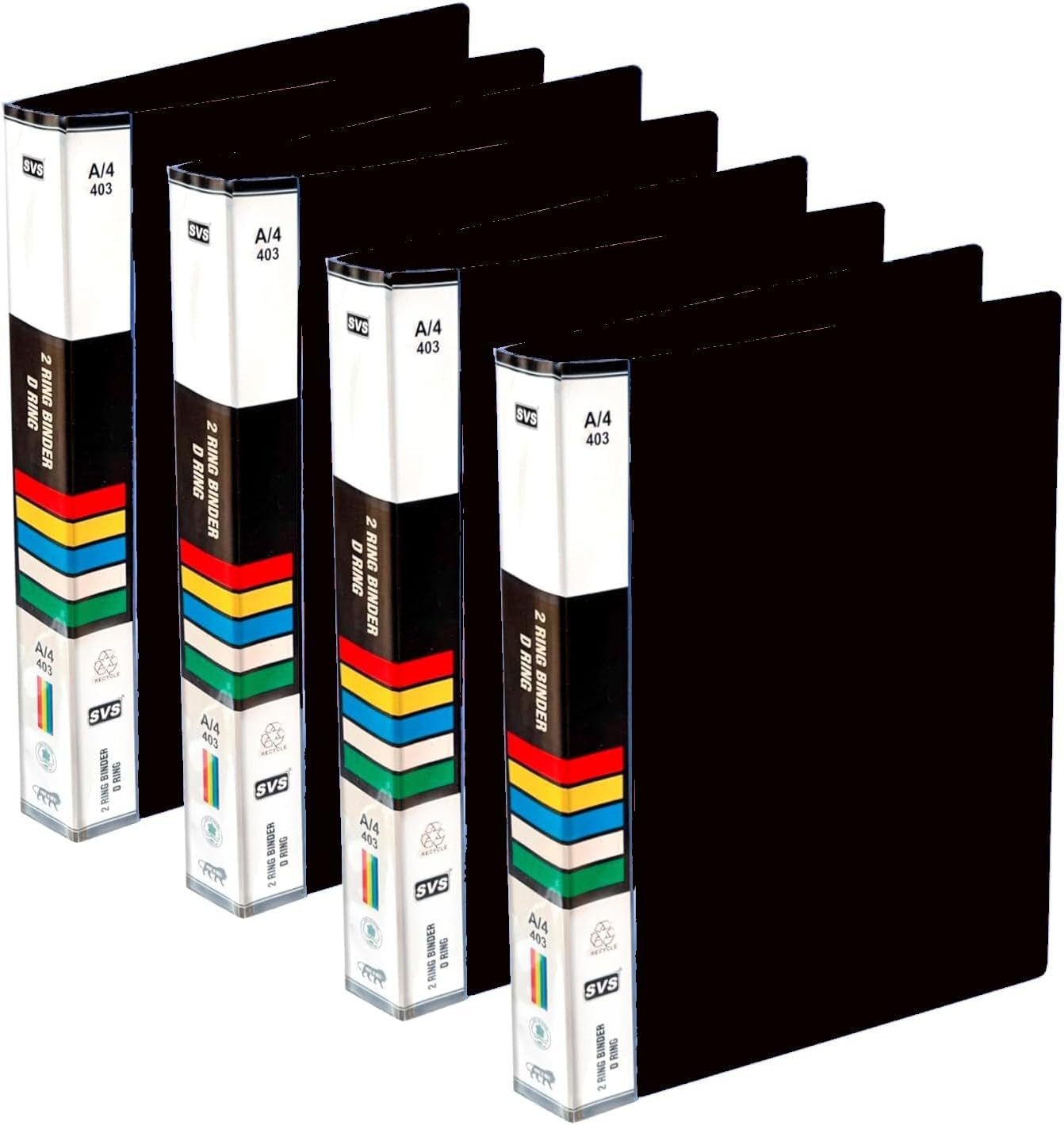 KEEPING Plastic File Folder 2D Ring Binder A4 Size Tough & Durable Ring ...