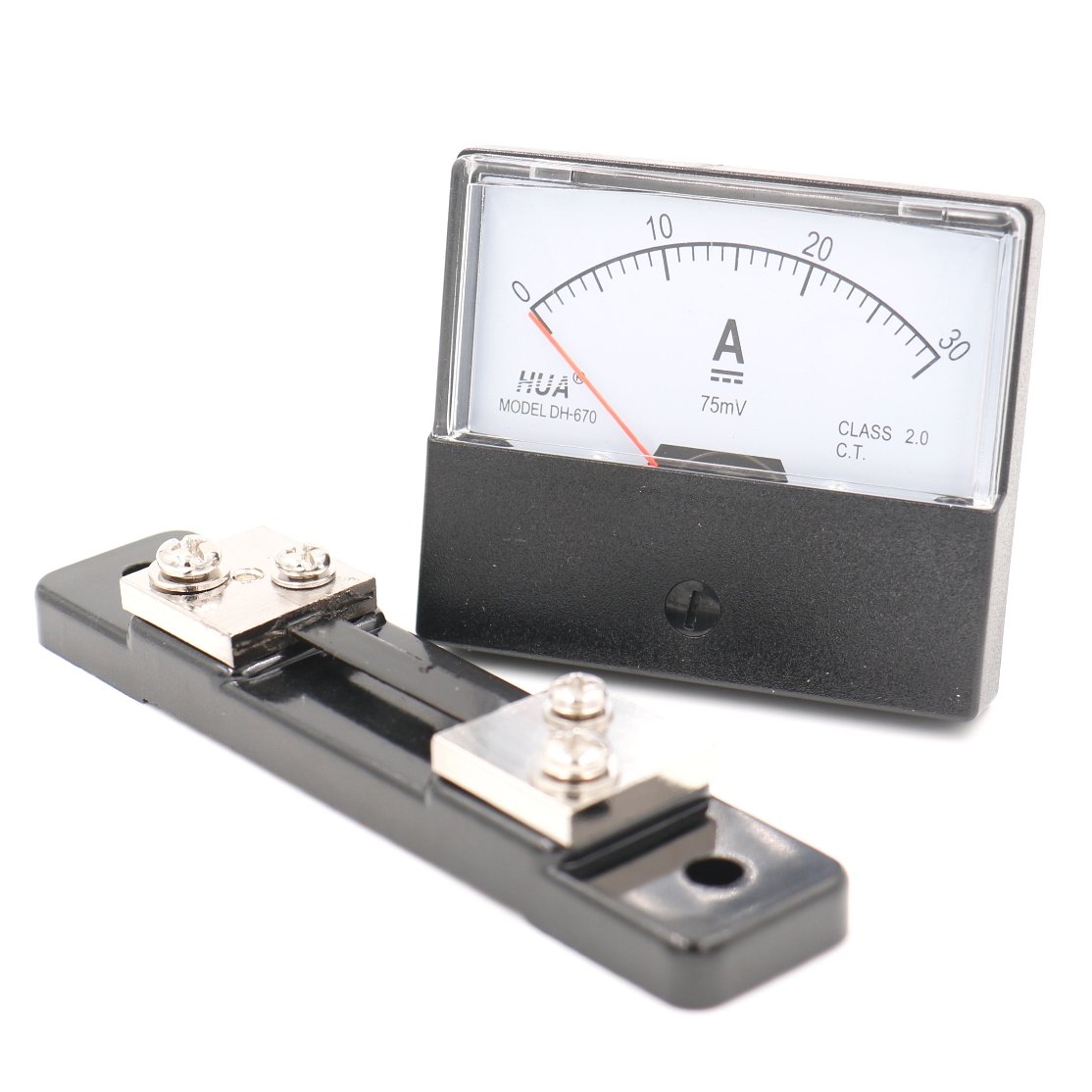 Amazon.com: Baomain Ammeter DH-670 DC 0-30A Rectangular Ampere Needle ...