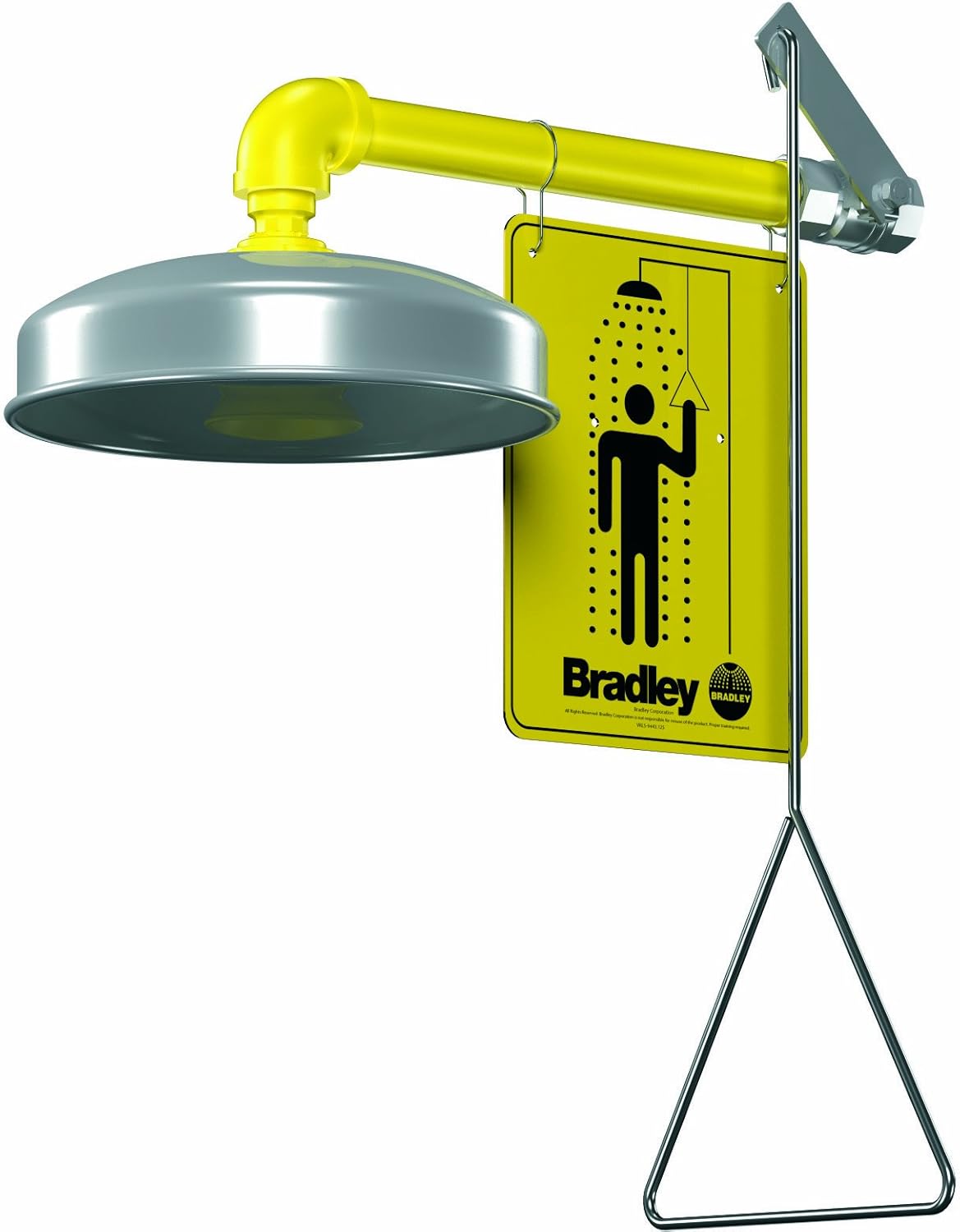 Bradley S19-120A Galvanized Steel 1 Spray Head Horizontal Supply Safety ...