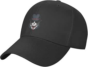 Handsome Cat Head Baseball Cap for Men Women Hat Adjustable Truck ...