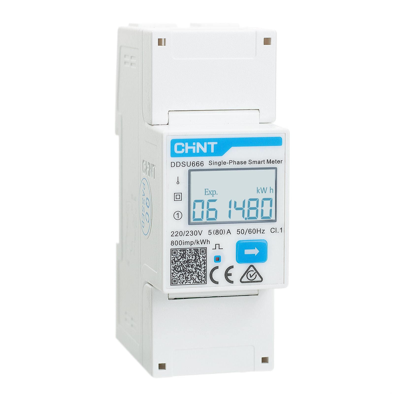 Chint Ddsu666 Single Phase Din35 Mm Electronic Intelligent Energy Meter ...