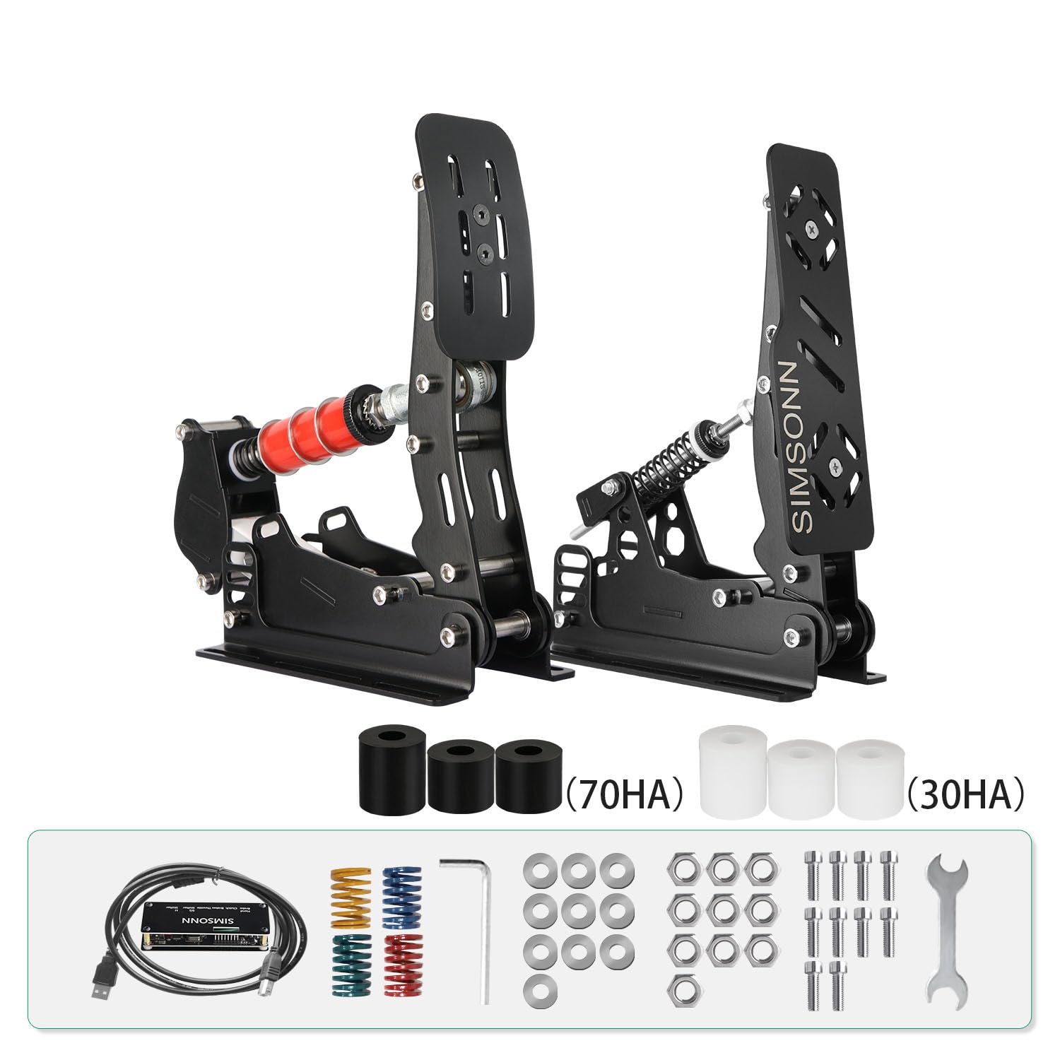 Amazon.com: SIMSONN PRO Sim Racing Pedals PC Racing Simulator Pedals ...