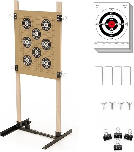 KNINE OUTDOORS Shooting Target Stand for Outdoors, Durable Paper Target ...