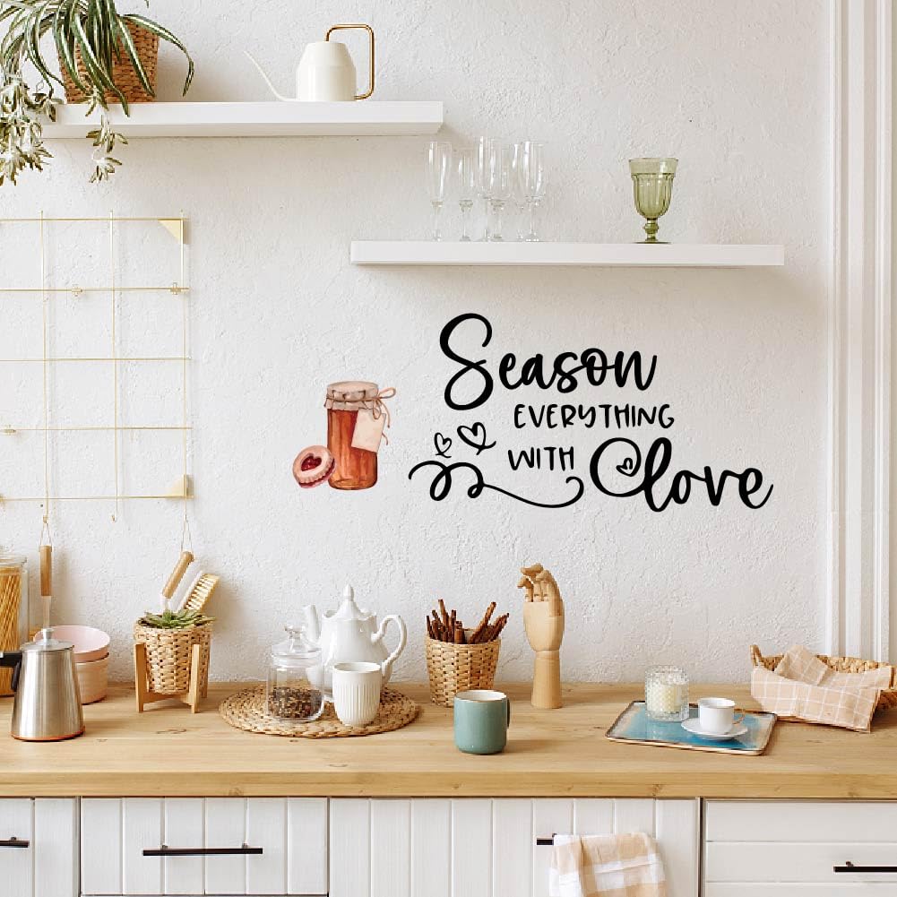 SUPERDANT Kitchen Wall Sticker Colorful Wall Decal Inspirational ...