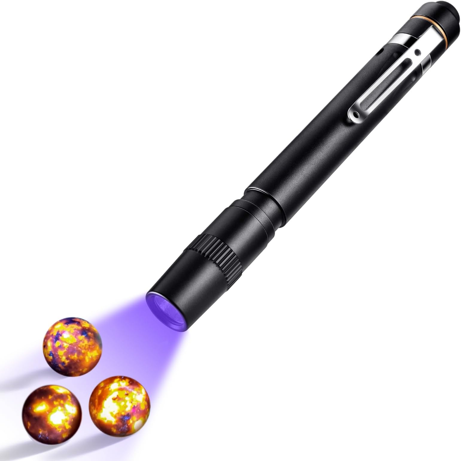 Hyper Tough 120-LUMEN MULTI-MODE UV LED PEN LIGHT White-Red-UV Pocket ...