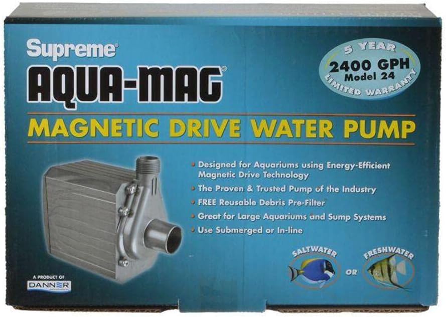 Amazon.com : Danner Mag-Drive Supreme 24 2400 GPH Pump : Pond Water ...
