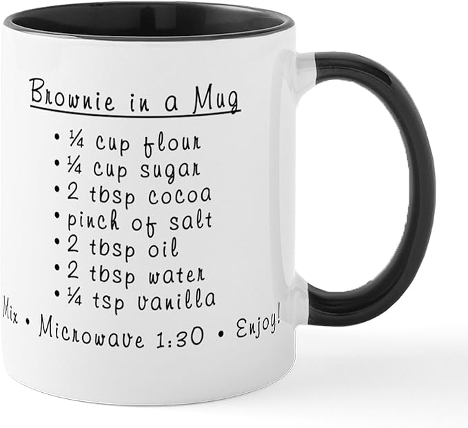Amazon.com | CafePress Brownie In A Mug Mugs 11 oz (325 ml) Ceramic ...