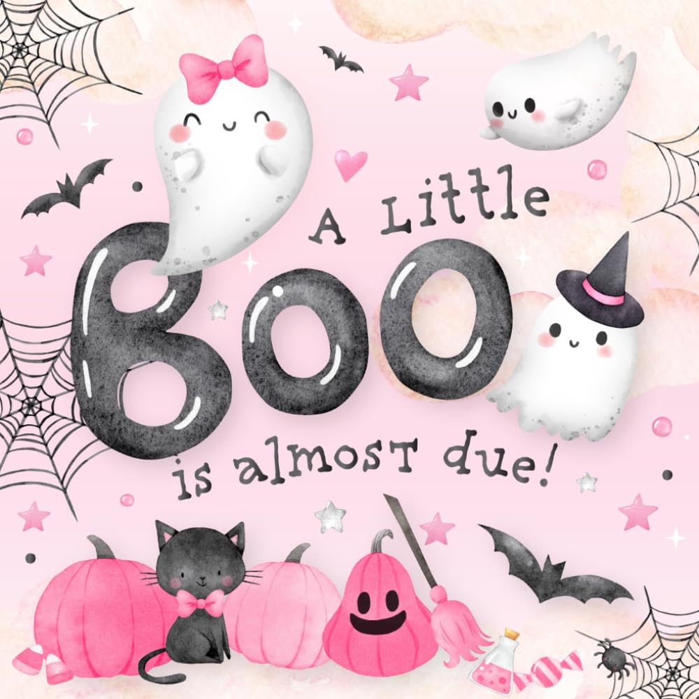 A Little Boo Is Almost Due Baby Shower Guest Book: Sign-In with Wishes ...