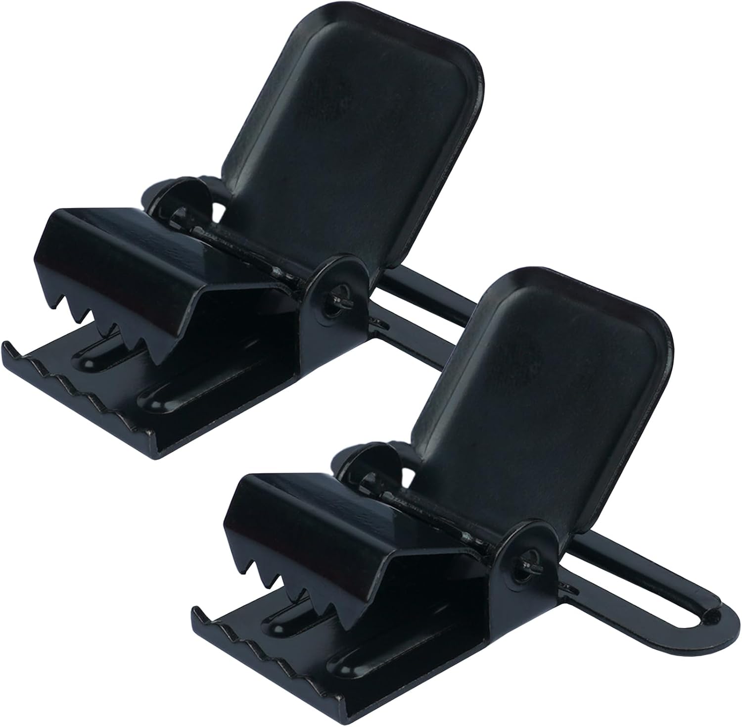 KUNN 2 Inch Suspender Clips Heavy Duty Metal Holder Fasteners, Black ...