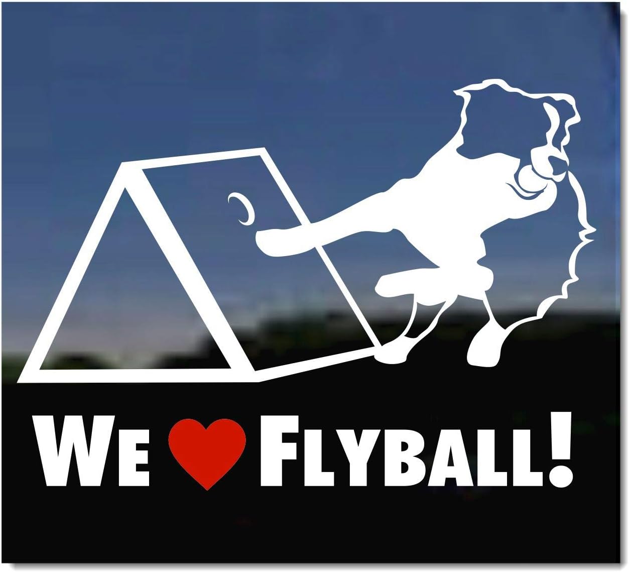 Amazon.com: We Love Flyball | NickerStickers Border Collie or ...
