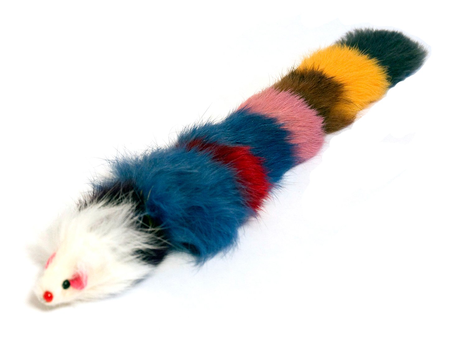 Amazon.com: Iconic Pet Fur Weasel Toy, Multicolored