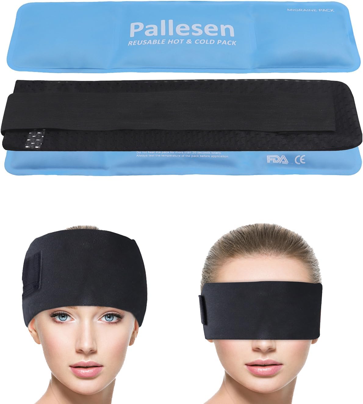 Amazon.com: Pallesen Ice Pack Reusable,Cold Head Wrap for Headaches ...
