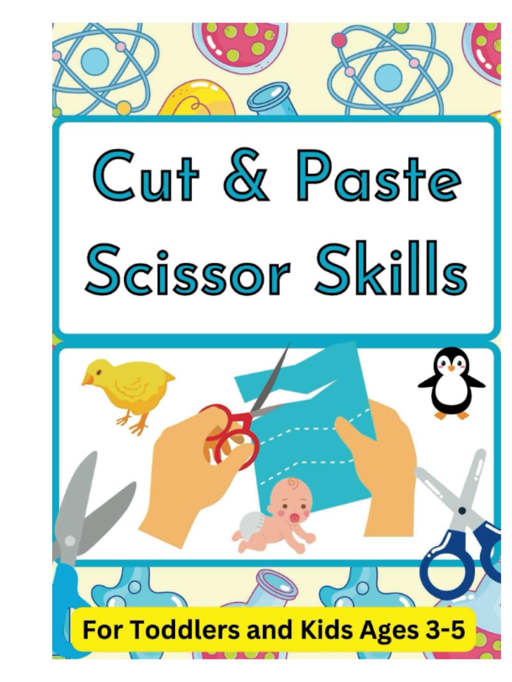 Amazon.com: Cut & Paste Scissor Skills Preschool Workbook for Kids: Fun ...