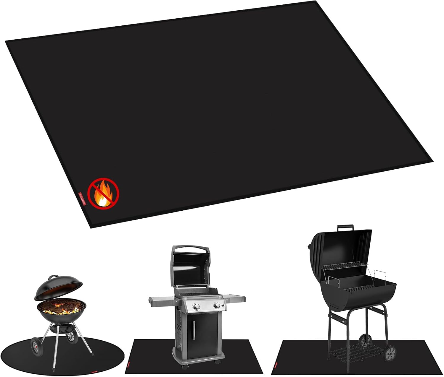 Amazon.com: TONAHUTU Large Under Grill Mat, 36 x 65 Inches Absorbent ...