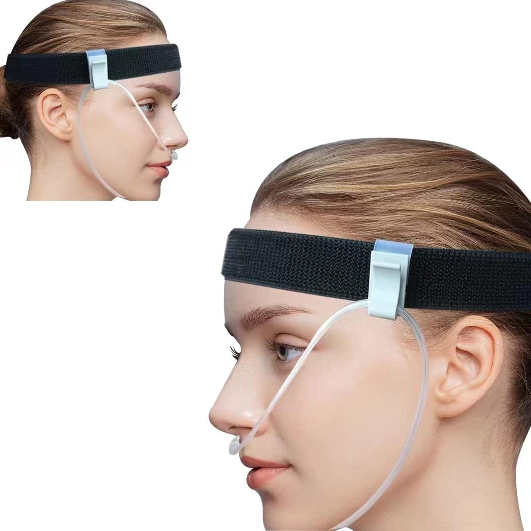Amazon.com: 2 Pack Headband Oxygen Tube Holder Comfortable Nasal Oxygen ...