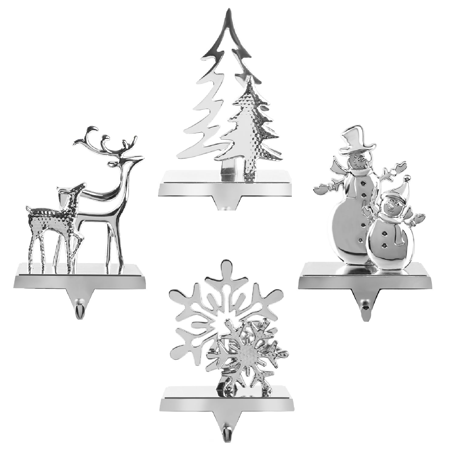 Amazon.com: Christmas Stocking Holders for Mantel Set of 4 - Vintage ...