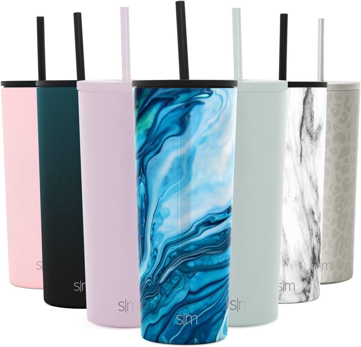 Amazon.com | Simple Modern Insulated Tumbler with Lid and Straw | Iced ...