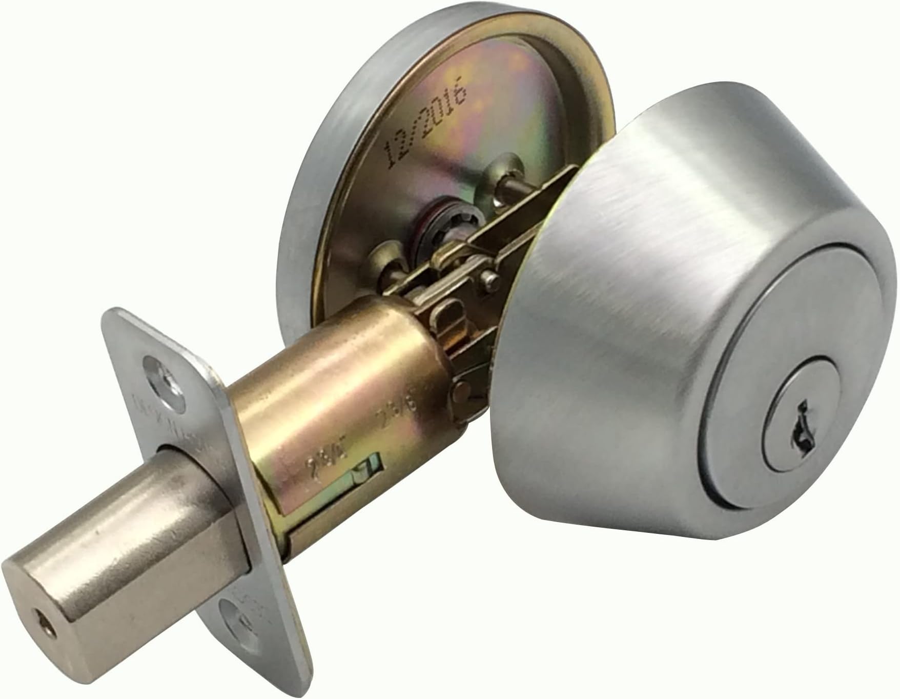 Copper Creek DB2410PS Single Cylinder Deadbolt, Polished Stainless, Key Lock - Doorknobs ...