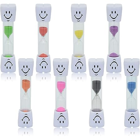 Amazon.com: Qpower Smiley Tooth Brushing Sand Timer Set for Kids and ...